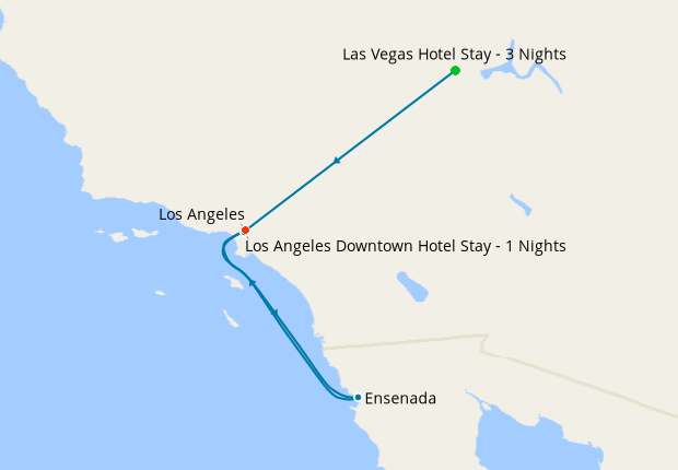 Las Vegas & Baja Mexico from Los Angeles with Stays, Carnival Cruise ...