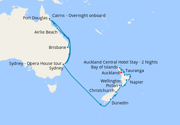 Sydney, The Great Barrier Reef & New Zealand with Stays, Celebrity ...