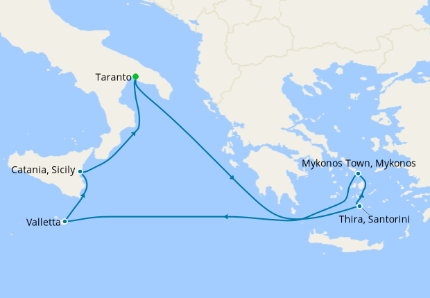 Italy, Greece & Malta from Taranto, Costa Cruises, 13th July 2025 ...