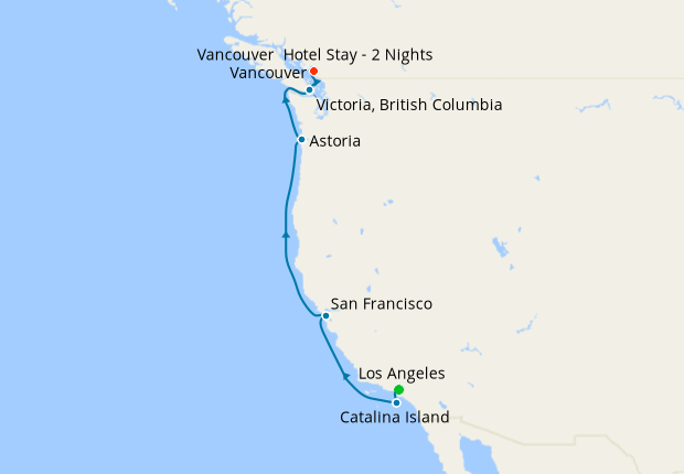 From Cali to Canada with Los Angeles & Vancouver Stays, Virgin Voyages ...