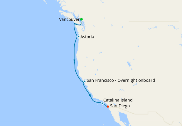 Pacific Coastal from Vancouver, Royal Caribbean, 26th September 2025 ...