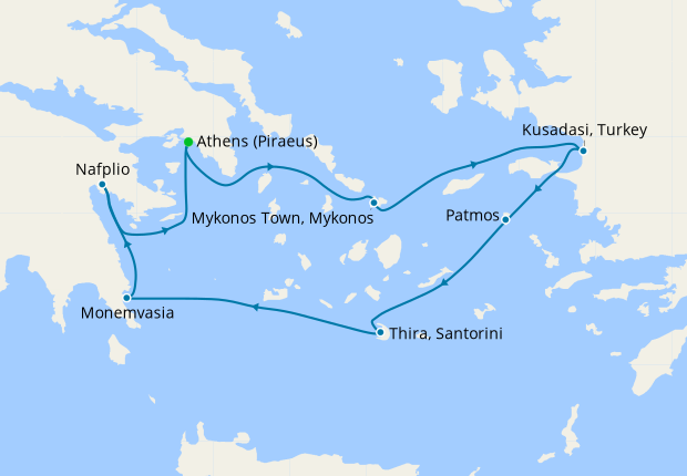 Treasures of the Greek Isles from Athens, 20 June 2026 | 7 Nt | Wind ...