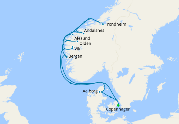Norwegian Fjords from Copenhagen, Silversea Cruises, 15th July 2026 ...