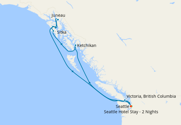 Alaska Adventure from Seattle with Stay, Royal Caribbean, 23rd May 2026 ...