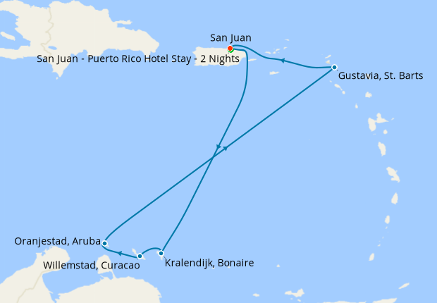 ABC Isles in the Dutch Caribbean from San Juan with 2nt Stay, Explora ...
