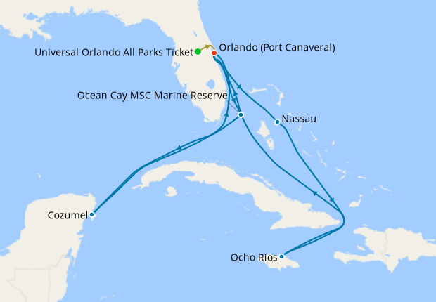 Universal Orlando Resort Stay with Christmas Caribbean Sailing and MSC ...