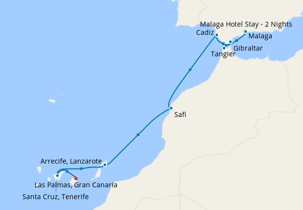 Morocco & Canary Islands with Malaga Stay, Star Clippers, 2nd November ...