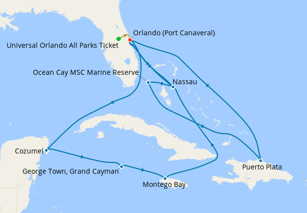 Universal Orlando Resort Stay with Caribbean Explorer, MSC Cruises ...