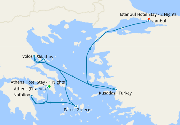 A Journey Through Mythical Isles & Captivating Shores from Athens to ...