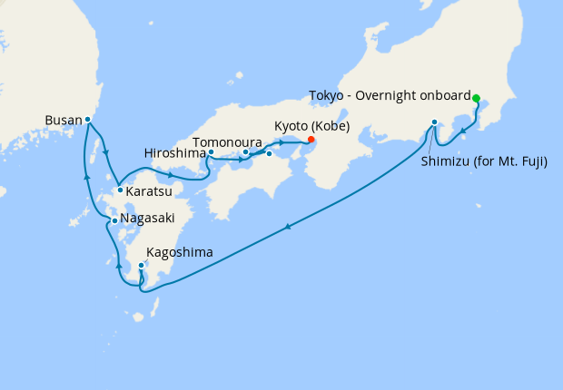 Grand Japan from Toyko, 25 October 2027 | 10 Nt | Star Seeker | 25 ...