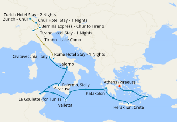 Swiss & Italian Rail Adventure inc. Bernina Express Train & Lake Como ...