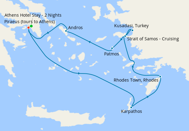 Greek Island Odyssey with Athens Stay, 9 September 2027 | 9 Nt | Star ...