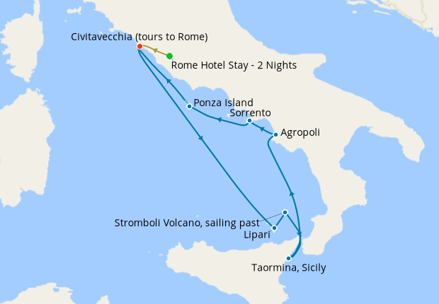 Icons of the Italian Coast with Rome Stay, 6 May 2027 | 9 Nt | Star ...