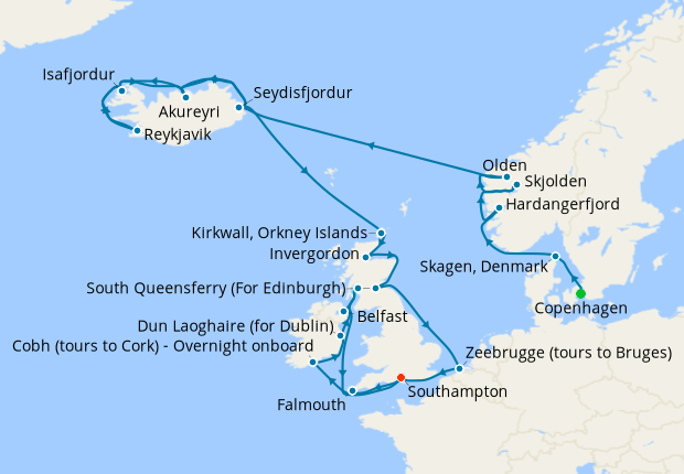 British Isles & Viking Fjords Explorer from Copenhagen, 6 June 2027 ...