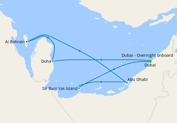 UAE, Bahrain & Qatar from Dubai, 8 January 2028 | 7 Nt | MSC World ...