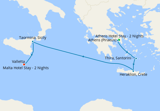 A Journey of Sculpted Isles & Timeless Civilisations with Athens and ...