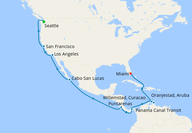 Chicago, U.S Rockies By Rail & Seattle to Miami with Stays, Cunard ...