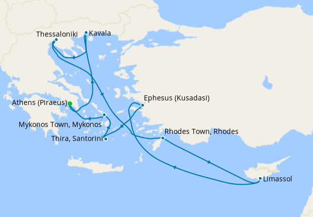 Greece, Turkey & Cyprus from Athens with Stay, Celebrity Cruises, 10th ...
