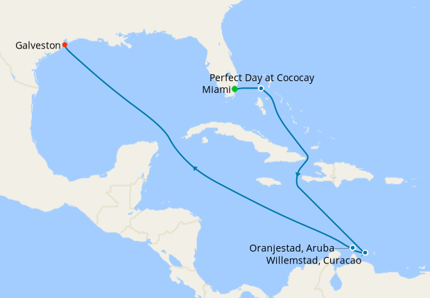 Miami to Galveston, Royal Caribbean, 7th August 2027 – Planet Cruise IE