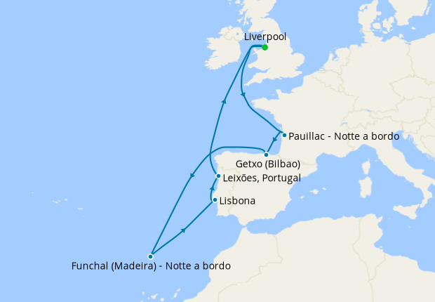 Europa da Liverpool, Fred. Olsen, 6th, June 2026 con Planet Cruise IT