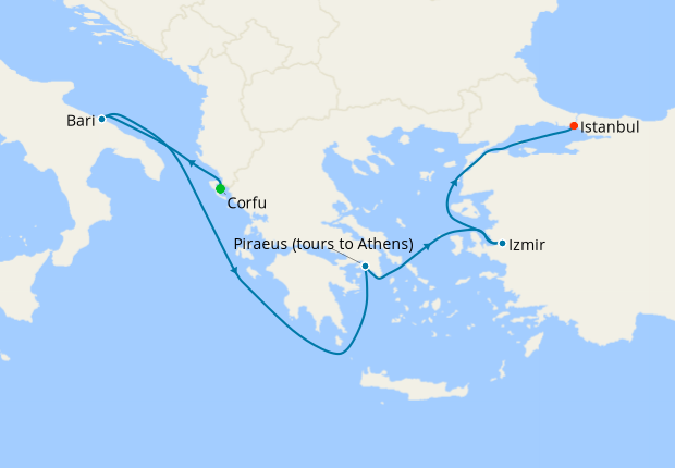 Mediterraneo da Civitavecchia, MSC Crociere, 3rd, December 2026 con Planet Cruise IT
