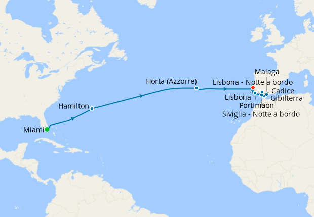 da Miami a Lisbona, Azamara Cruises, 26th, March 2026 con Planet Cruise IT
